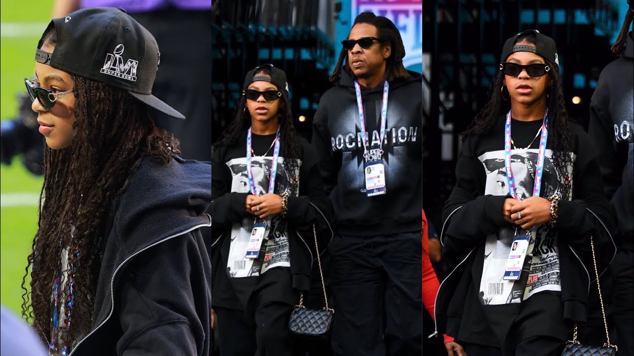 Watch Blue Ivy & Jay-Z most cutest moments at the Super Bowl half time ...