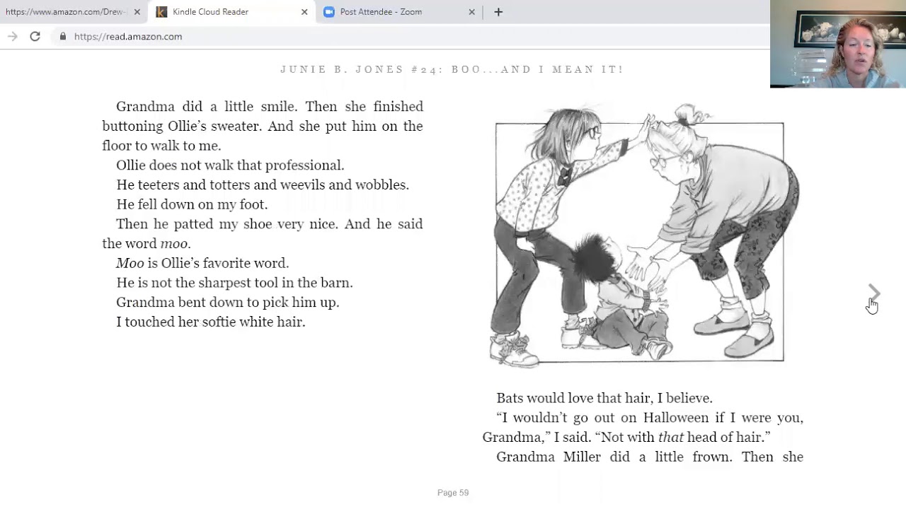 Junie B Jones Boo and I Mean It Chapter 2 - YouTube
