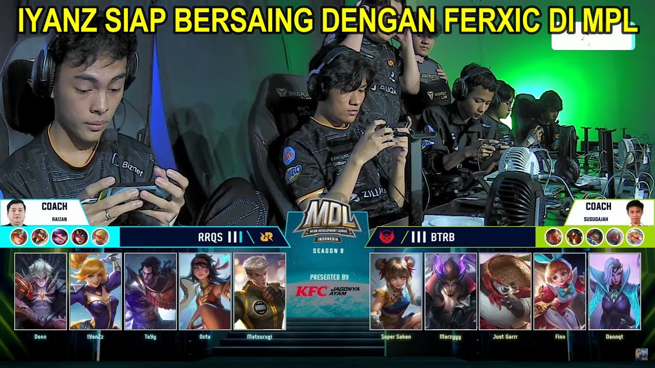 FANNY IYANZ SPLIT PUSH BIKIN BTR PANIK KENA MENTAL !!! RRQ SENA VS ...