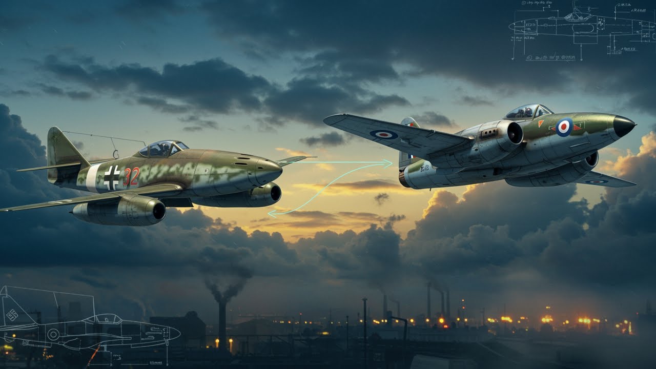 RAF Kopierte Me 262 Design für Gloster Meteor - Deutsches Jet-Geheimnis ...