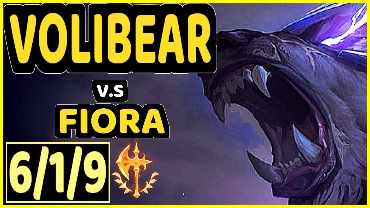 BEANSU (VOLIBEAR) vs FIORA - 6/1/9 KDA TOP GAMEPLAY - EUW Ranked MASTER ...
