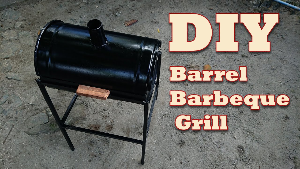 DIY Barrel Barbeque Grill - YouTube