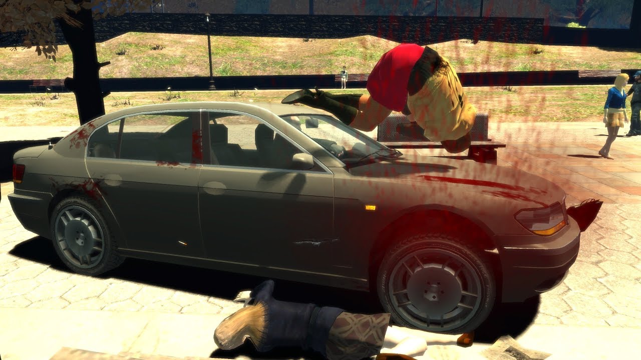GTA 4 Running Over Pedestrians #2 (Euphoria Physics/Ragdolls) - YouTube