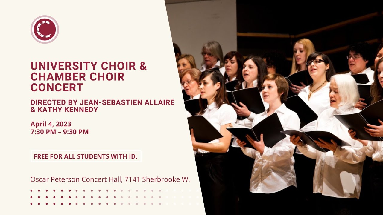 University Choir and Chamber Choir Concert - YouTube