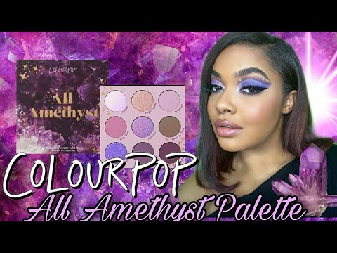 Colourpop All Amethyst Palette Review & Tutorial - YouTube