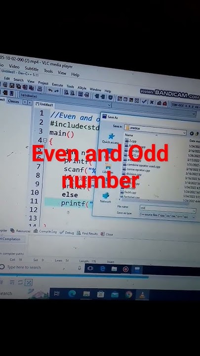 Even and Odd number in c language - YouTube
