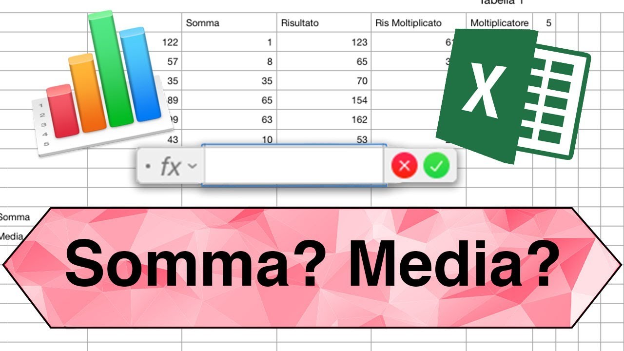 Come impostare calcoli automatici su Excel e Numbers - YouTube