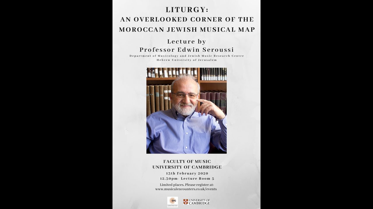 Lecture of Prof Edwin Seroussi: 'Liturgy: An Overlooked Corner of the ...
