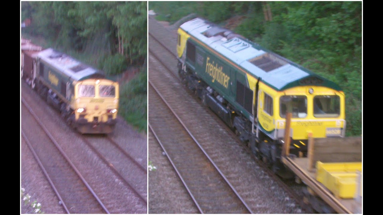 Deeside 9.5.2016 - Freightliner 66511 & 66528 on high output train ...
