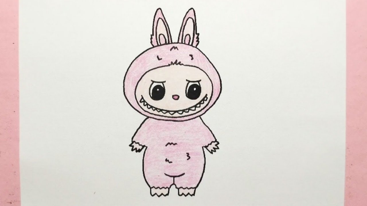 Cara menggambar labubu - How to draw labubu - YouTube