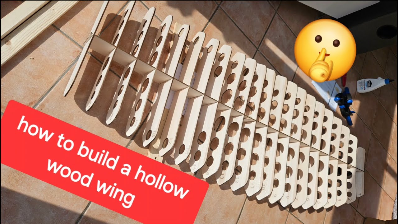 How to build a hollow wood wing - YouTube