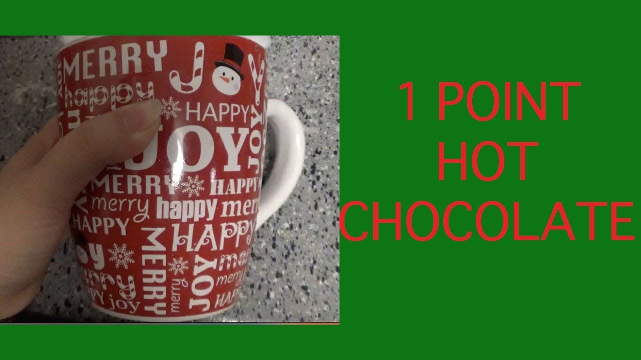 1 POINT HOT CHOCOLATE|WEIGHT WATCHERS FREESTYLE - YouTube