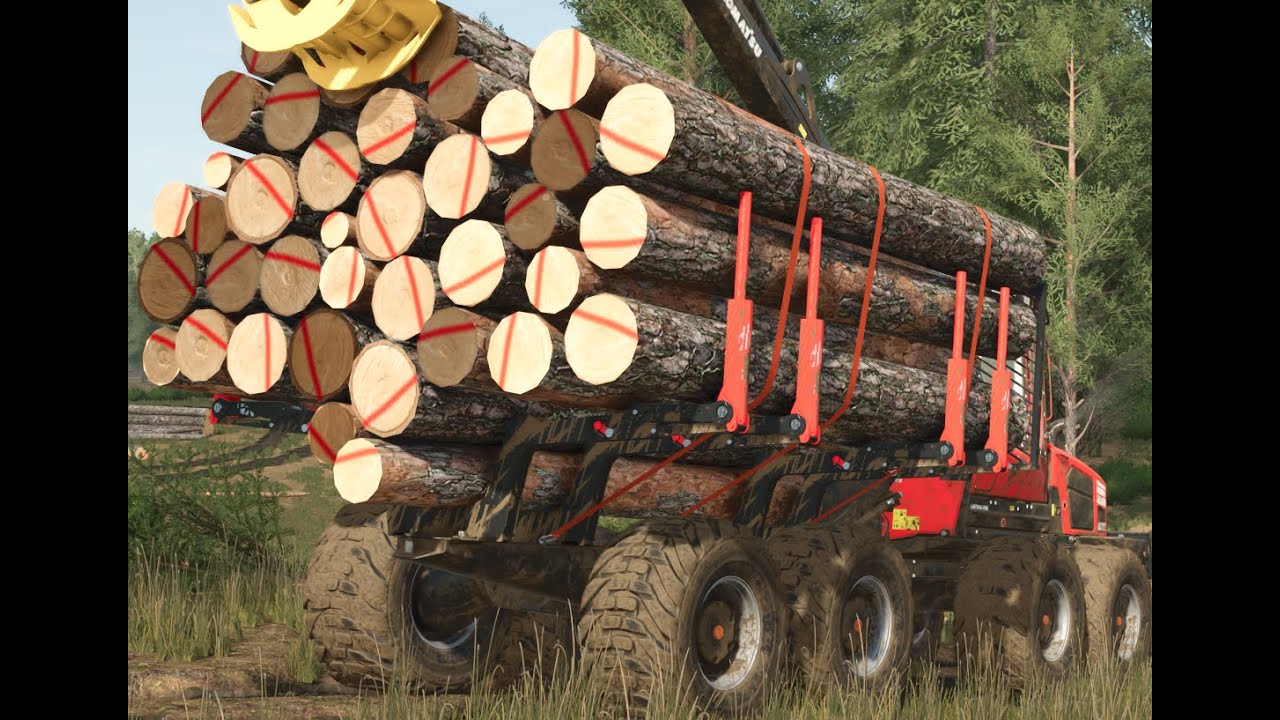 Fs25 Starting Forwarding the pine | Pinewood Forest Timelapse | - YouTube