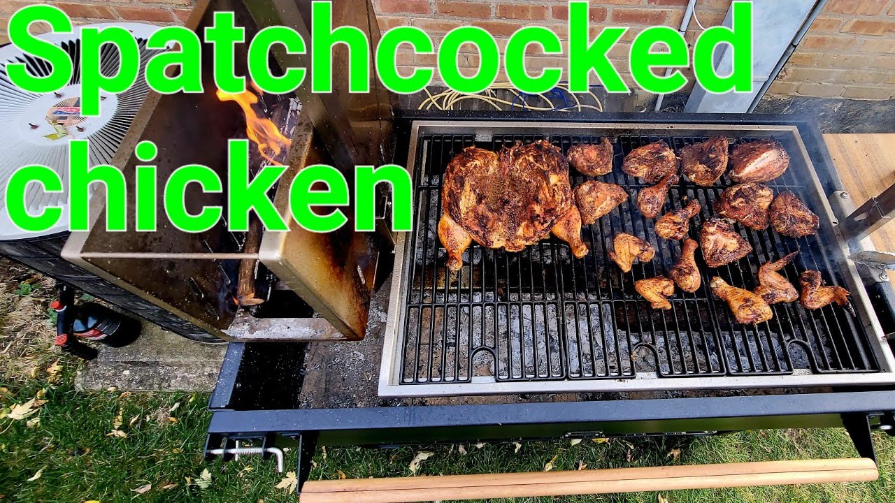 butterflied chicken | open fire cooking | Santa Maria | 5thwheelBBQ ...