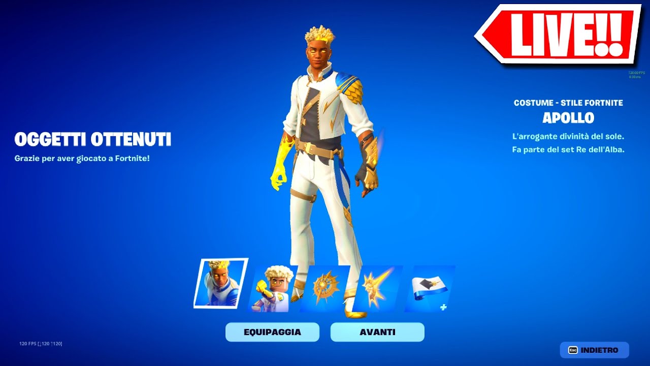 NUOVA SKIN APOLLO su FORTNITE | CODE MARTEX - YouTube
