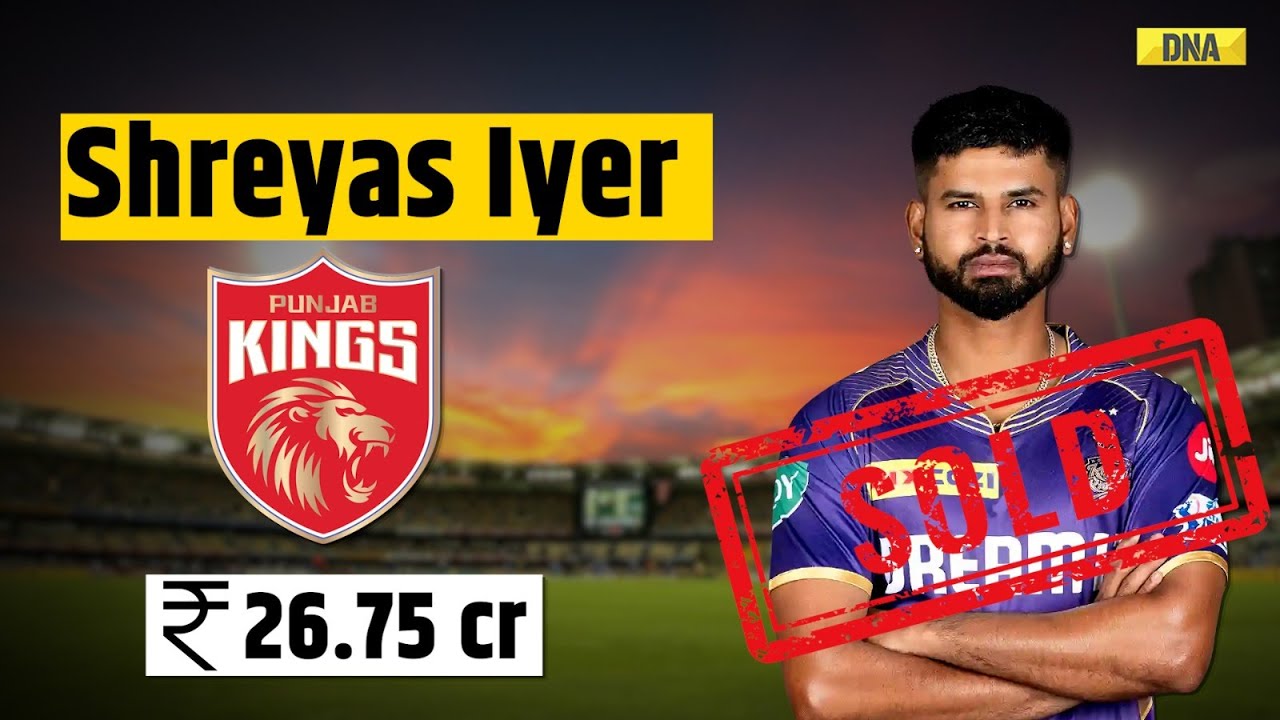 IPL Auction 2025: Shreyas Iyer Sold To Punjab KingsI Shreya Iyer In ...