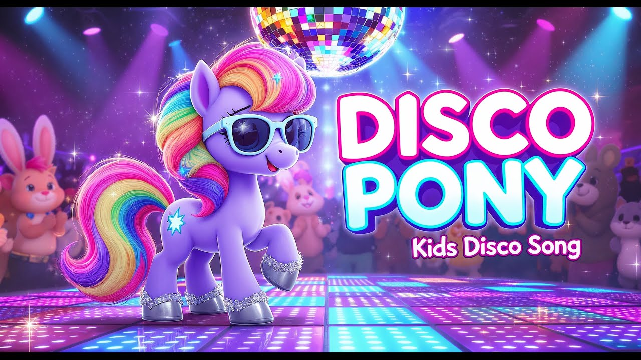 "Gallop and Glow with Disco Pony!" 🐴🎶 Song for Kids - YouTube
