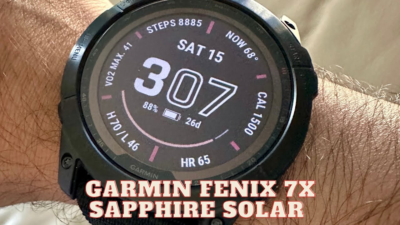 Garmin Fenix 7X Solar Sapphire Unboxing - YouTube