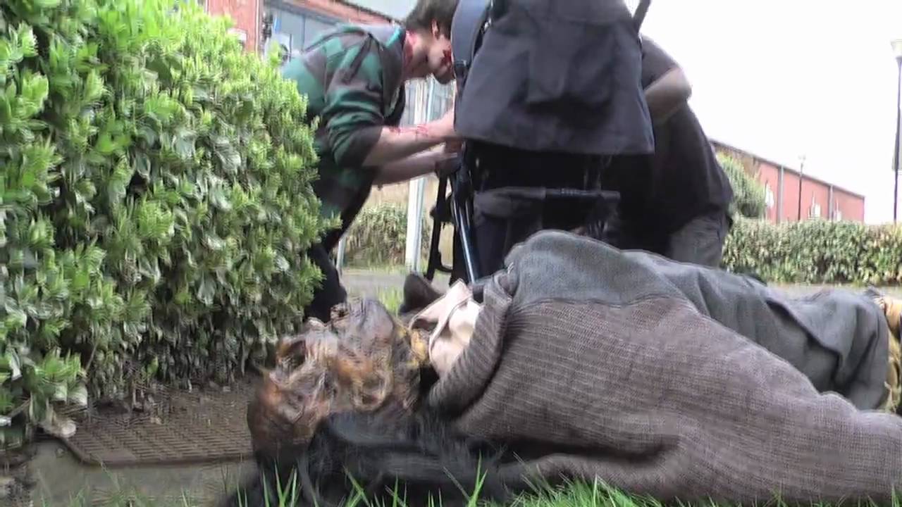 Man sick watching Zombies eat a dead baby (Rough) - YouTube