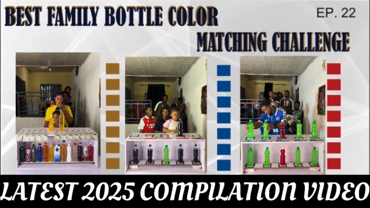 THE MOST WONDERFUL, FUNNY & ENTERTAINING FAMILY BOTTLE COLOR MATCHING ...