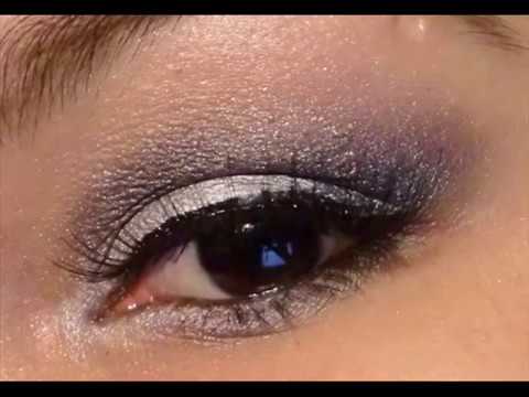 Makeup Tutorial- Prom Silver Night - YouTube