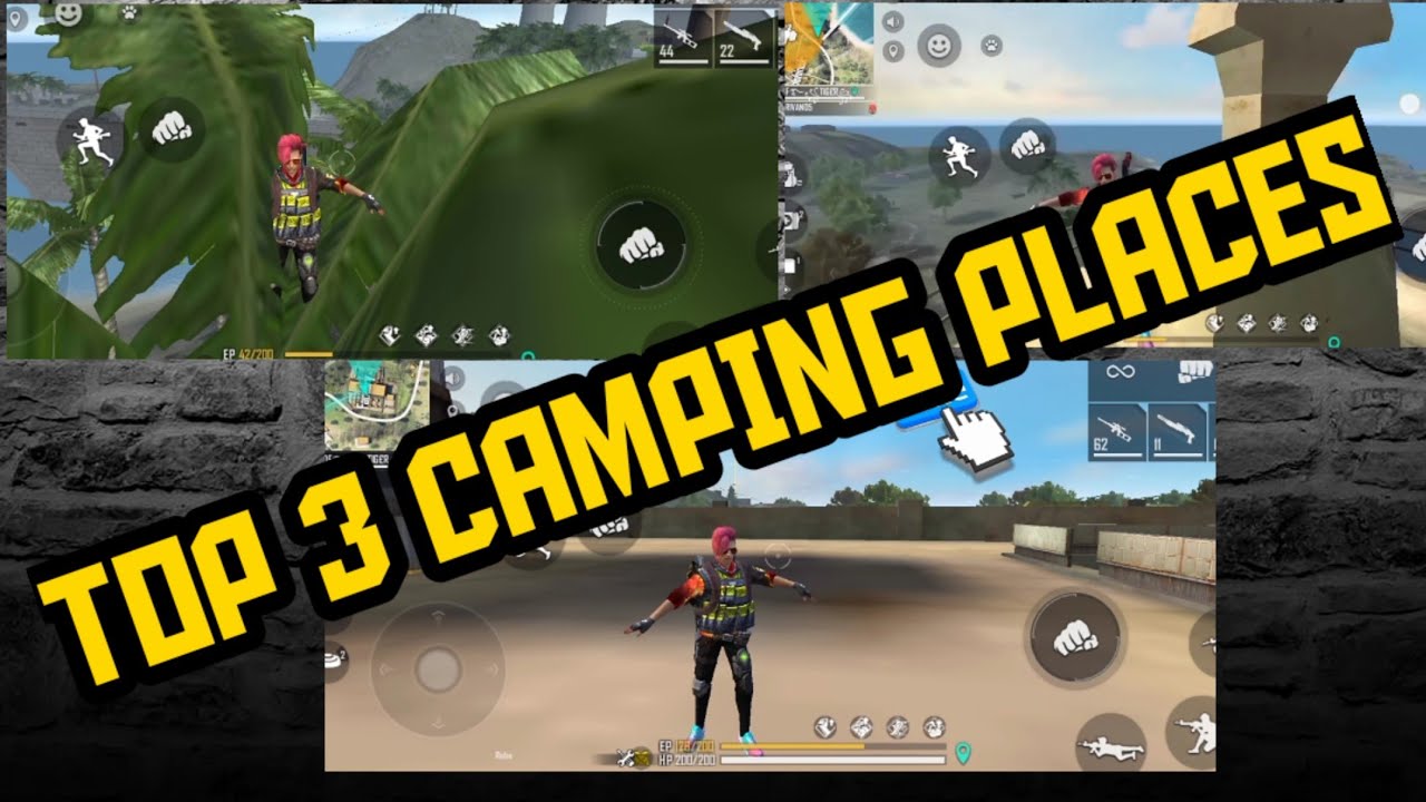 TOP 3 CAMPING PLACES | 2 HAPPY GAMER | GARENA FREE FIRE | - YouTube