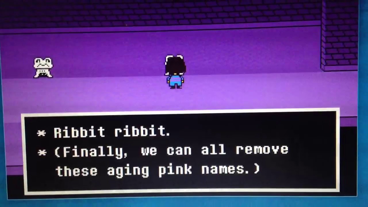 Undertale - True Pacifist Ending With Pink Names - YouTube