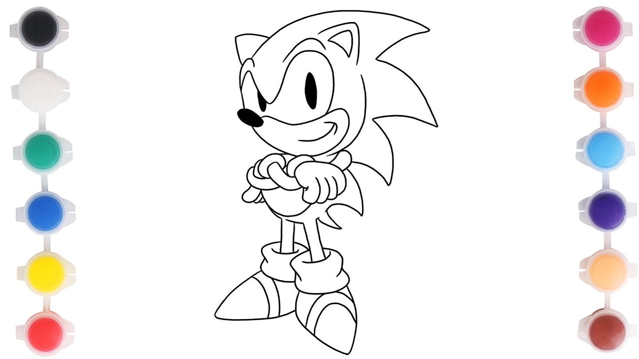 How to Color Sonic the Hedgehog Coloring Book with Happy Songs for Kids ...