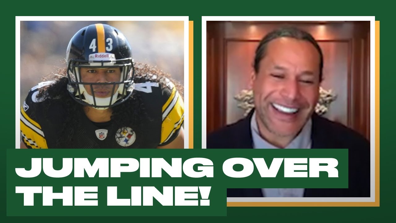 Troy Polamalu Talks Jumping OVER the Line, Hair Insurance & Mike Tomlin ...