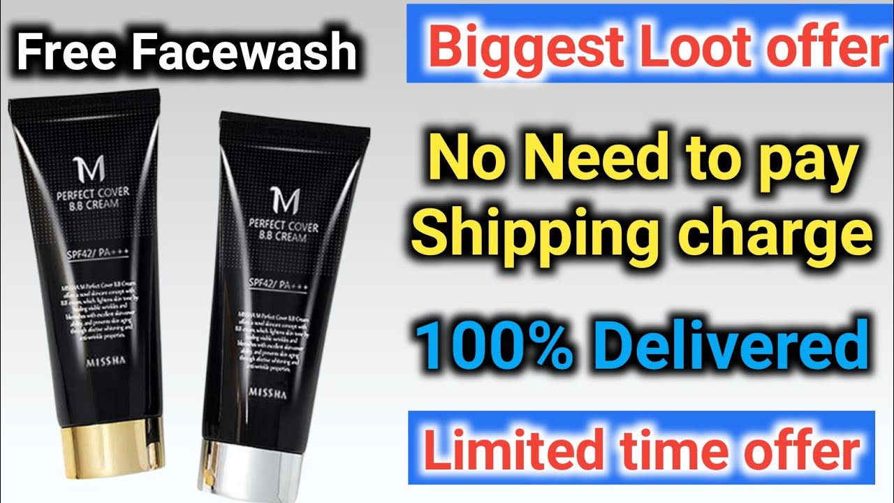 How To Get *FREE* Face Wash | Missha Perfect Cover BB Cream | Free Products| - YouTube