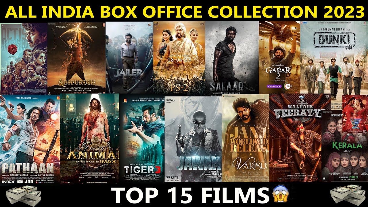 ALL INDIA BOX OFFICE COLLECTION 2023 | SHOCKING 😲😲 | TOP 15 FILMS # ...