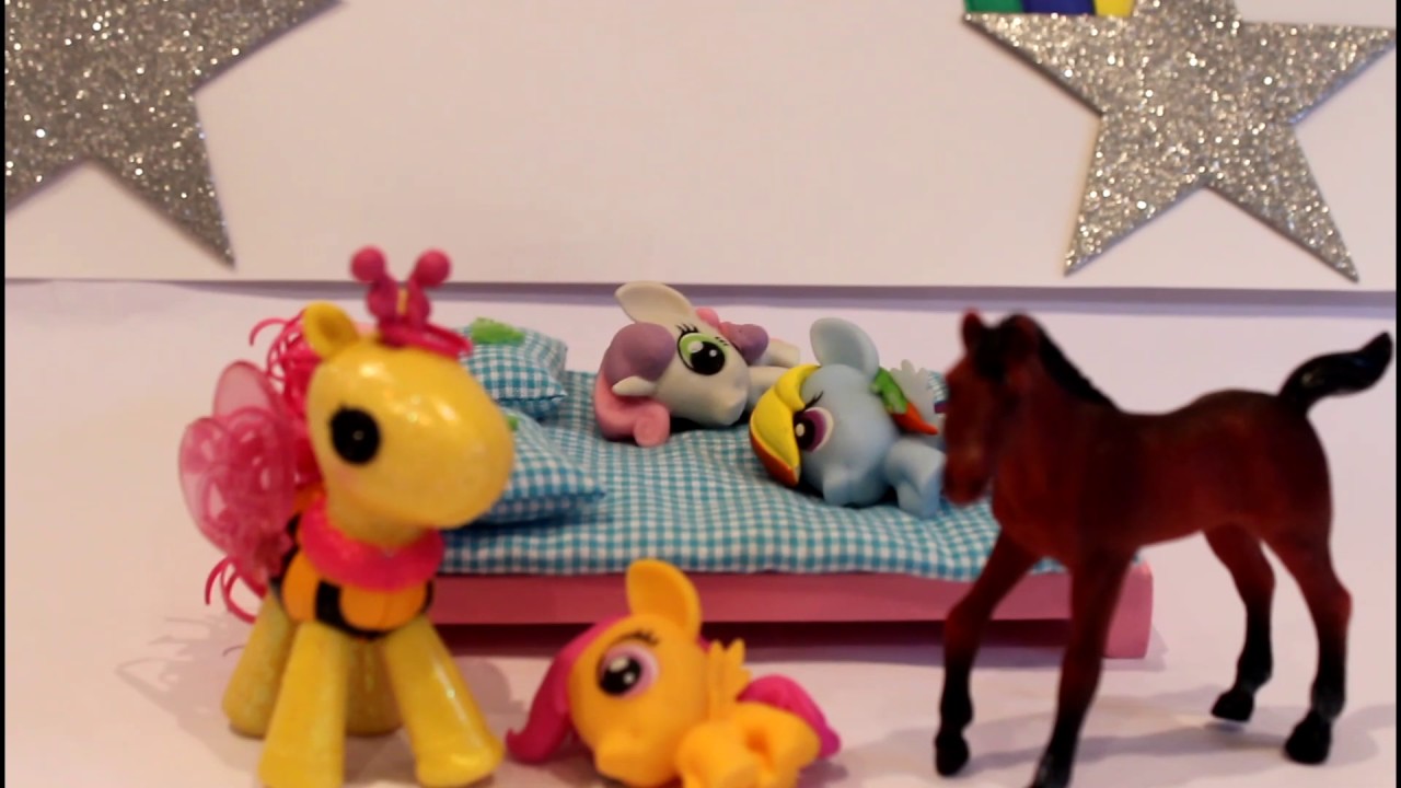My little pony's jumping on the bed! - YouTube