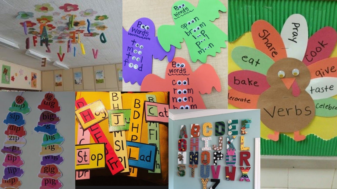 Pre School decoration idea/Phonics learning activities for toddlers ...