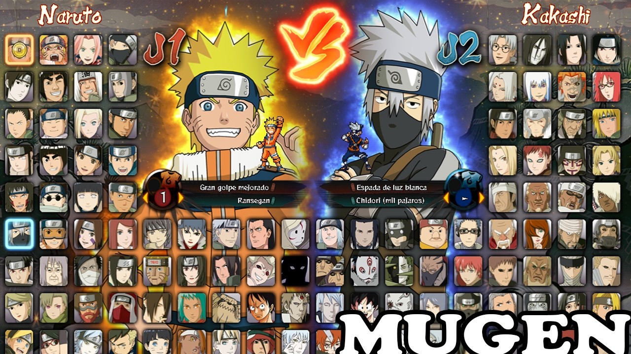 Kakashi Genin Vs Naruto KID MUGEN EPIC FIGHT - YouTube