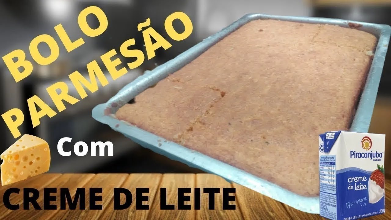 BOLO PARMESÃO COM CREME DE LEITE, receita mais deliciosa da internet - YouTube