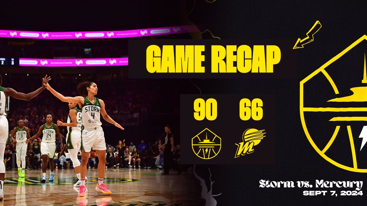 Seattle Storm vs Phoenix Mercury | Climate Pledge Arena | September 7 ...