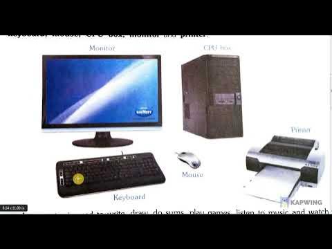 Std 4 Computer Chapter-1 A Computer(part 1) - YouTube