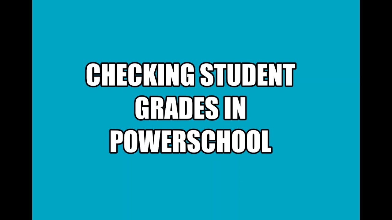 Checking grades in power school - YouTube