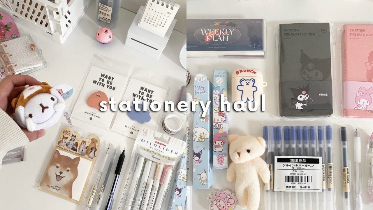 huge stationery haul ☕ ft. stationery pal - YouTube