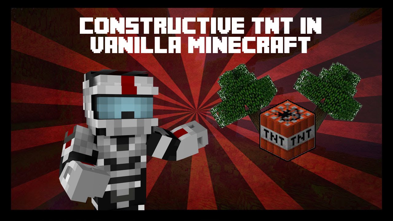 Minecraft | Constructive TNT in Vanilla Minecraft | Redstone Stuff [9] (Only one command block ...
