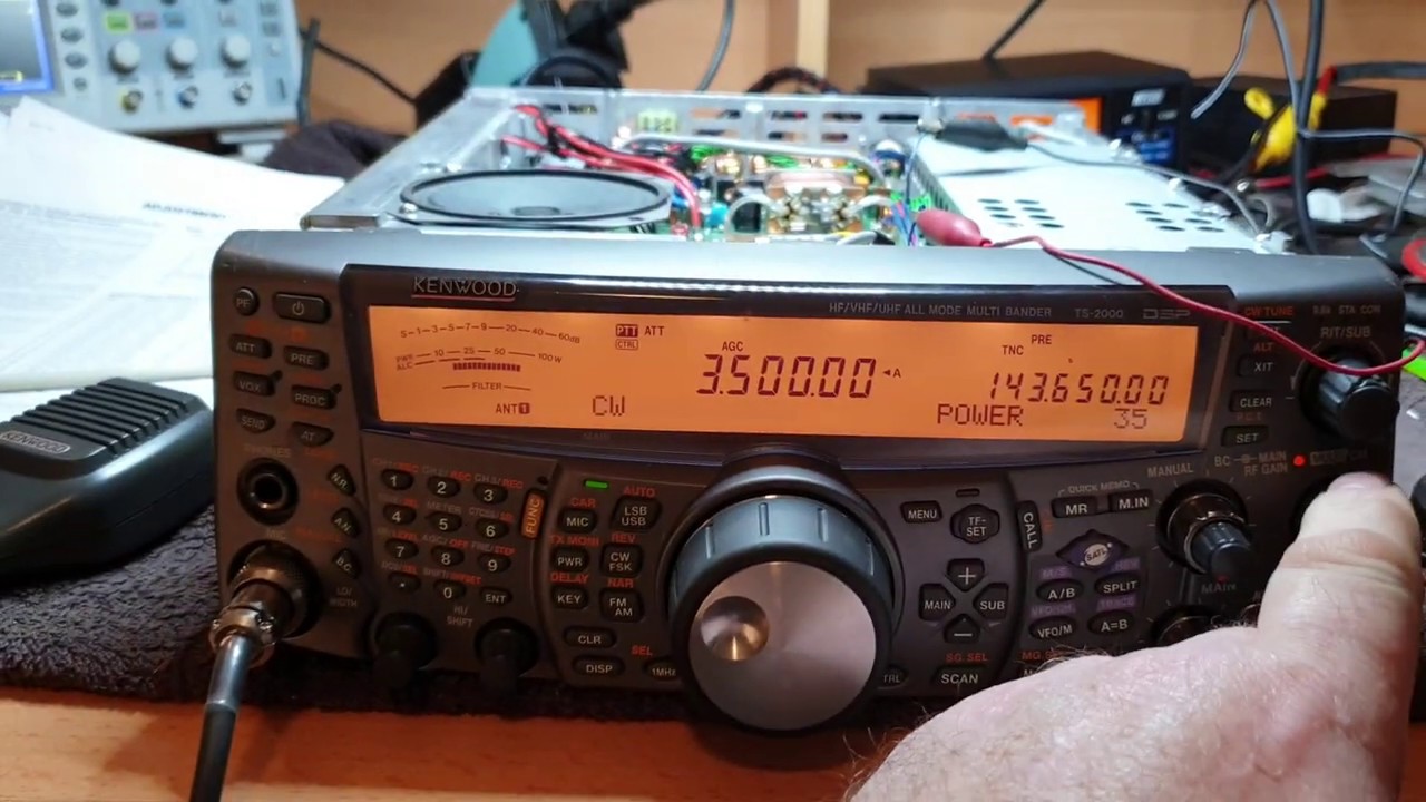 Kenwood TS2000 Talk Power Hardware Modification. - YouTube