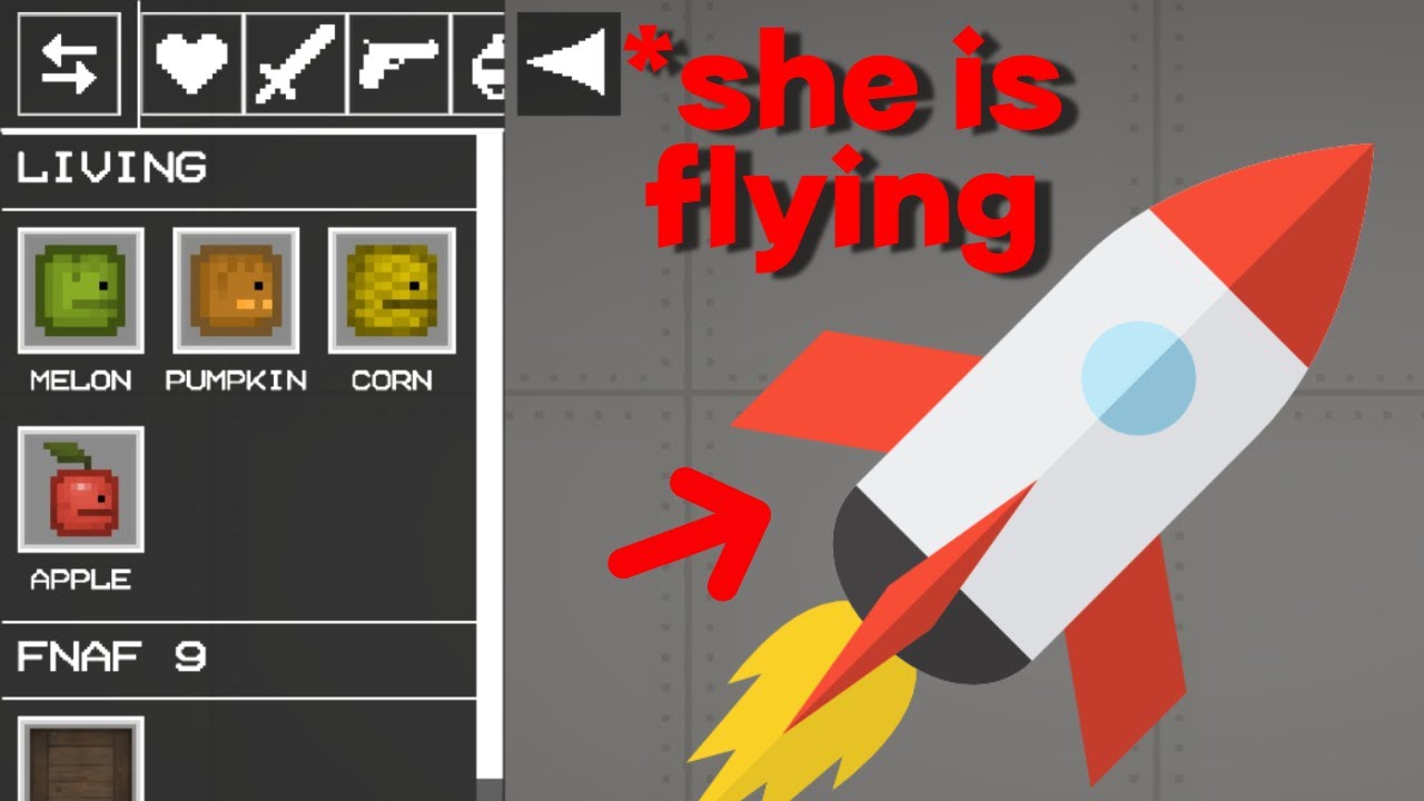 How to make a flying ROCKET ? Melon Playground - YouTube