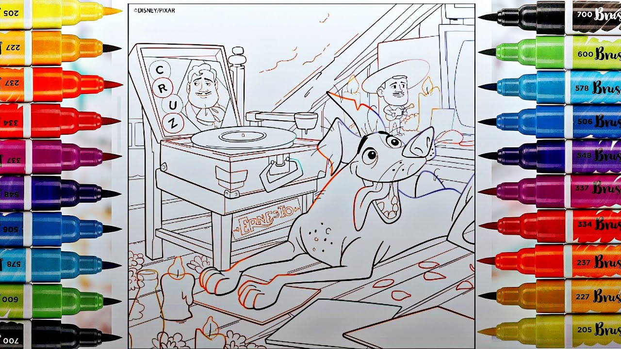 Coco Coloring – Dante the Dog’s Funny Moment - YouTube