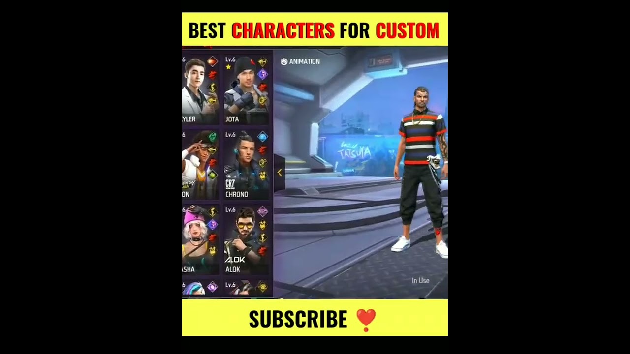 TOP3 Best Character Skill For Custom In Free Fire |💯💥😱|Also Best ...