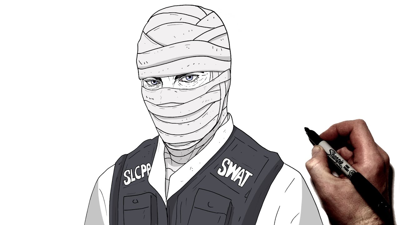 How To Draw Joshua Graham | Step By Step | Fallout New Vegas - YouTube