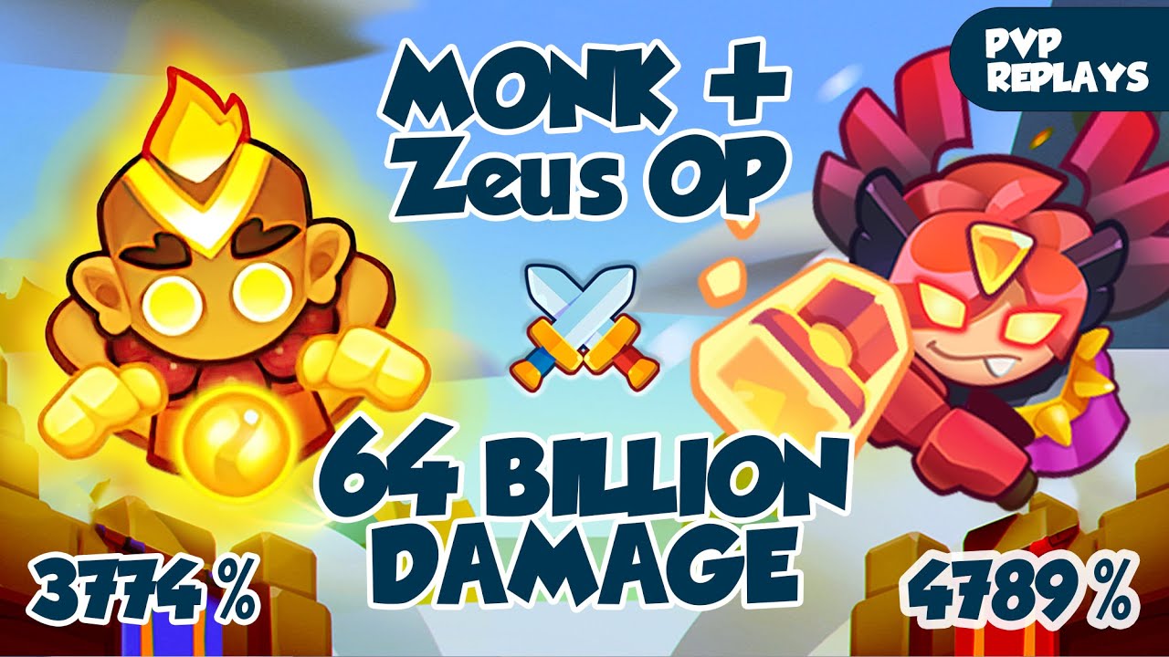 OMG! Monk + Zeus is too GOOD vs Inquisitor! 64 Billion Damage! PVP Rush ...