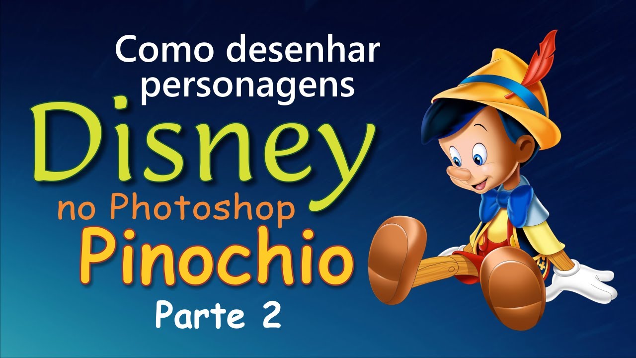 Como desenhar personagens Disney usando as ferramentas do Photoshop ...