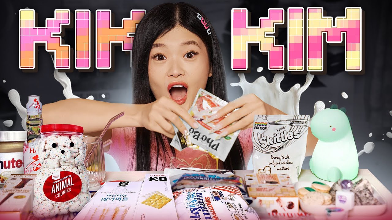 ASMR WHITE FOOD MUKBANG | WHITE SKITTLES, OREO, NUDLES - YouTube