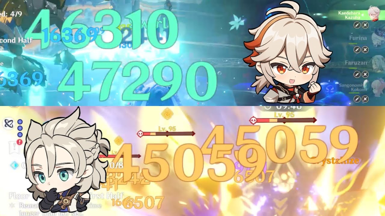 4.7 Spiral Abyss Floor 12 Albedo & Kazuha Main DPS | Genshin Impact ...