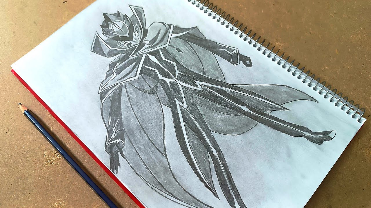 How to Draw "Lelouch Lamperouge" Behind the Mask of Revolution💜|form ...